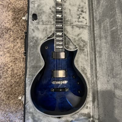 ESP EII Eclipse Reindeer Blue Quilted Maple Top Electric | Reverb