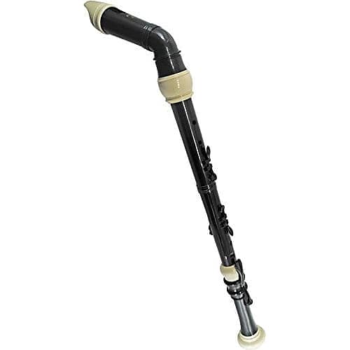 Frederick Bass Recorder - Black Polish & Cream | Reverb