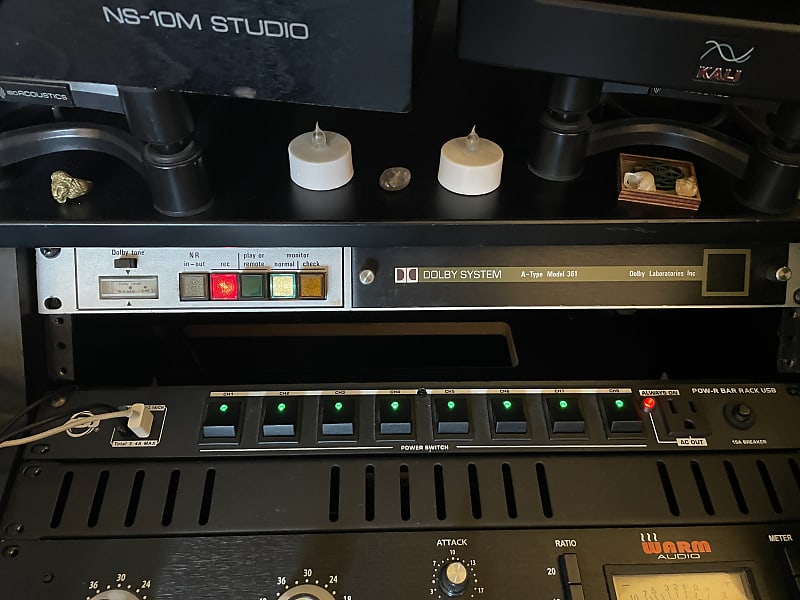Dolby A-Type 361 w/ Cat No. 22 Card 1980's - Silver | Reverb