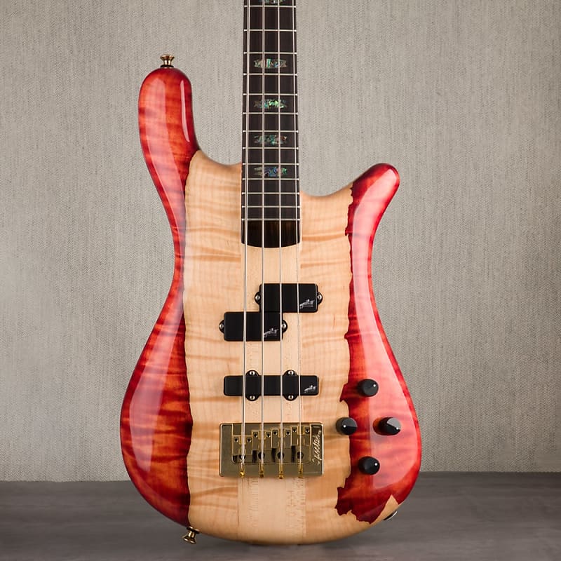 Spector USA Custom NS-2 Bass Guitar - Shoreline Red Stain | Reverb