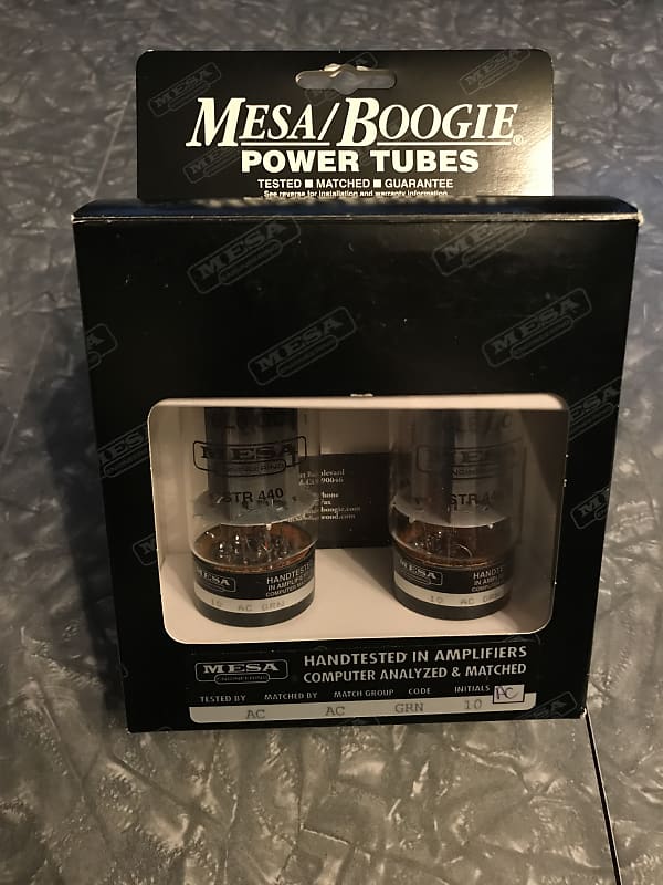 Mesa Boogie "GREEN" 6L6 STR-440 Power Tubes - Matched Pair | Reverb