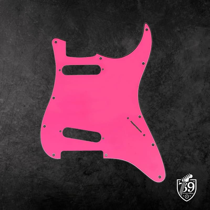 4 Ply Pink SS Strat Pickguard | Reverb