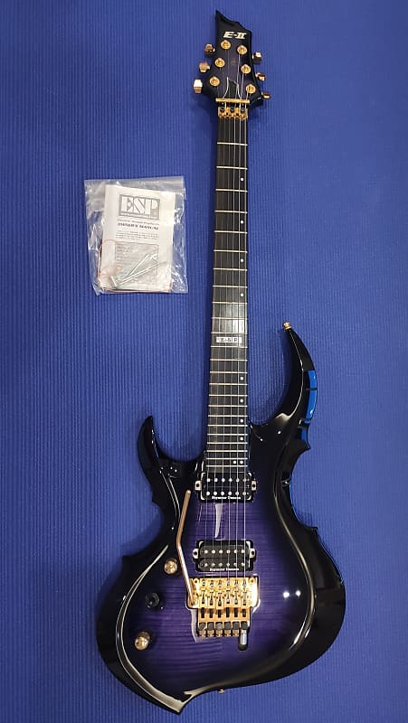 ESP E-II FRX lefty - Custom Order ESP Shop - Gold | Reverb