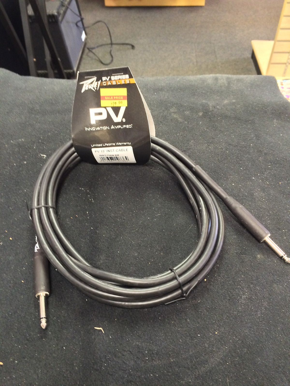 Peavey 00576030 PV Series 15' TS 1/4" Straight-Straight | Reverb