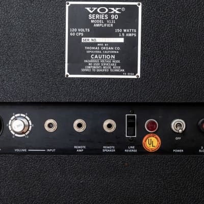1969 Vox Series 90 Vintage Amp Head & Cab w/ Celestion Silver | Reverb