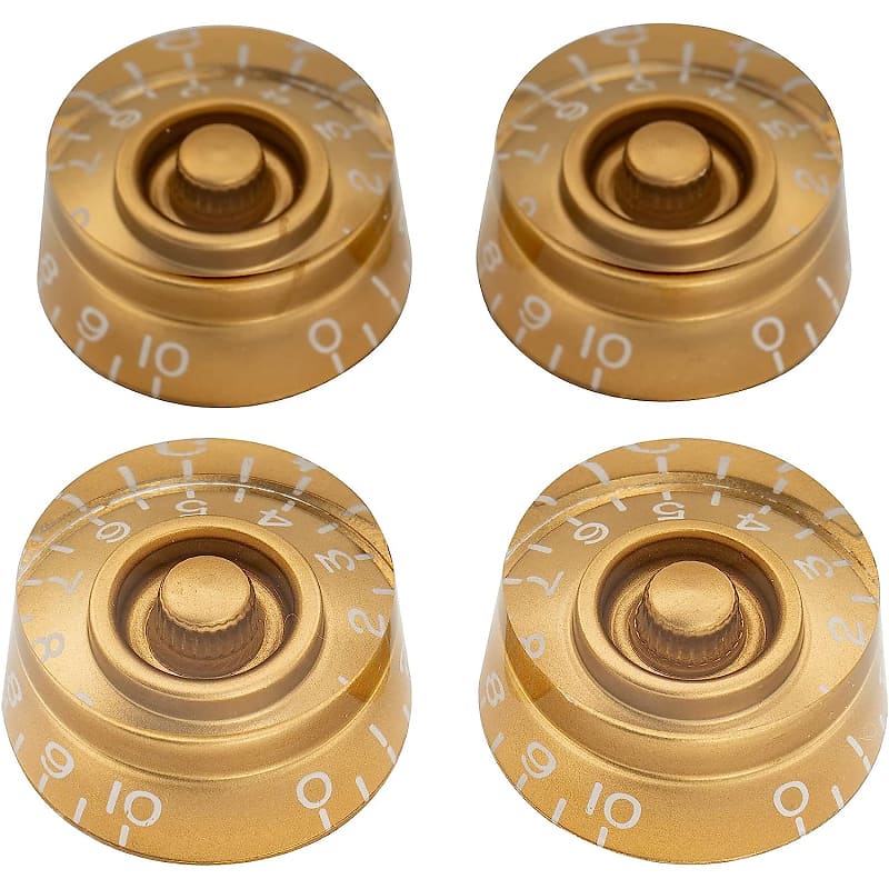Gold Imperial Inch Size Control Speed Knobs for USA Made Les | Reverb