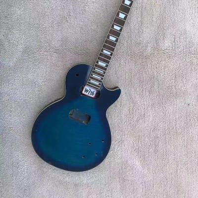Blue Burst Les Paul LP Style Guitar Body with Maple | Reverb France