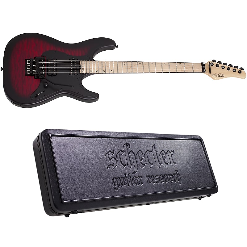 Schecter Miles Dimitri Baker SVSS Crimson Red Burst Satin | Reverb