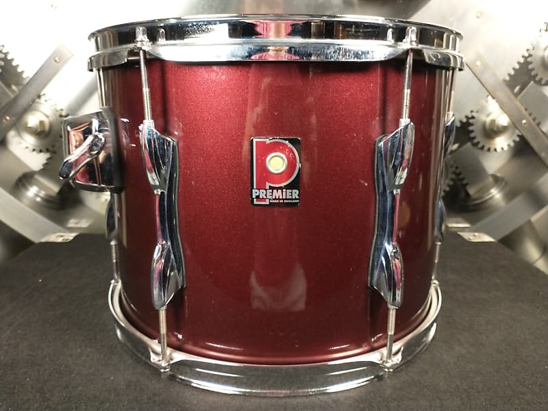 Premier Rack Tom 10x13 Inch Made in England Maroon | Reverb