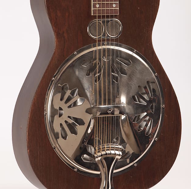 Dobro Magno-Tone Double Cyclops 1932 round neck resonator | Reverb