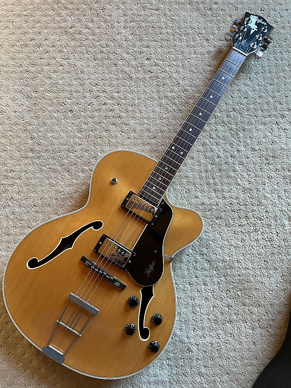Hofner Model 457 E2 Archtop Guitar 1980's, Made in Germany | Reverb