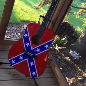 Rebel Flag guitar, w/ 12 Choice points | Reverb