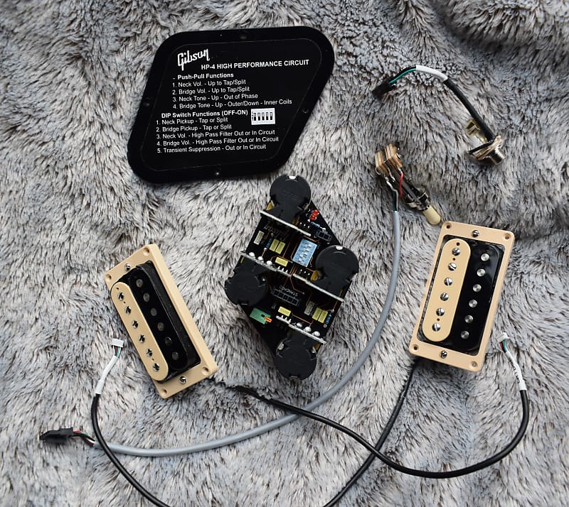 Solderless Gibson Les Paul pickups/circuit w/ DIP switch and | Reverb