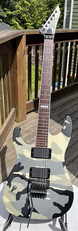 2008 ESP M-II lefty (left hand)early ESP headstock logo | Reverb