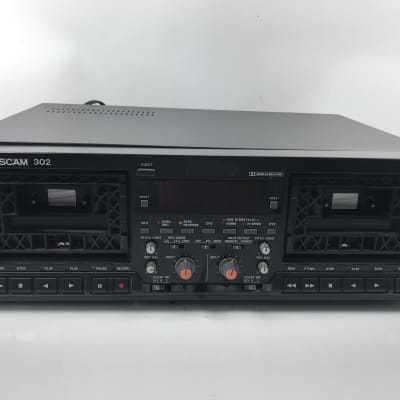 Tascam 302 Dual Cassette Tape Player Recorder Rack Mount | Reverb
