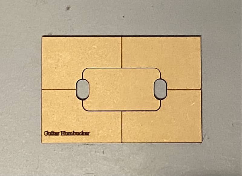 Guitar Building Templates Humbucker Pickup Routing Template | Reverb