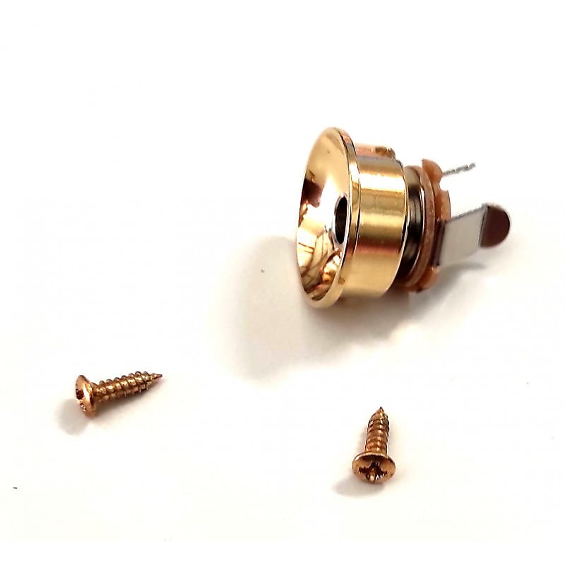 Mono jack socket Metric thread Gold + telecaster Gold | Reverb