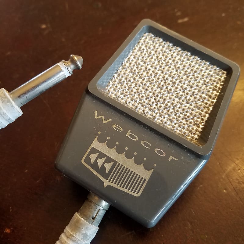 Electro-Voice 912 Crystal Harp Mic Webcor Hi-Z 1960s - Grey & | Reverb