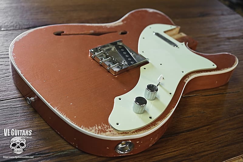 Telecaster Thinline Copper Metallic relic Body (Very Rare) | Reverb