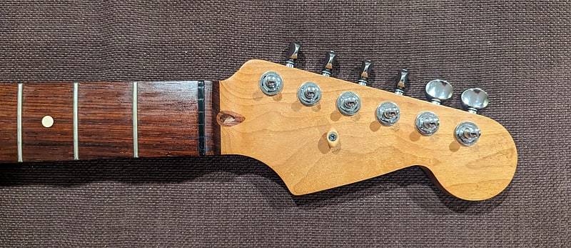 Warmoth Roasted Maple Stratocaster Style Neck loaded with | Reverb