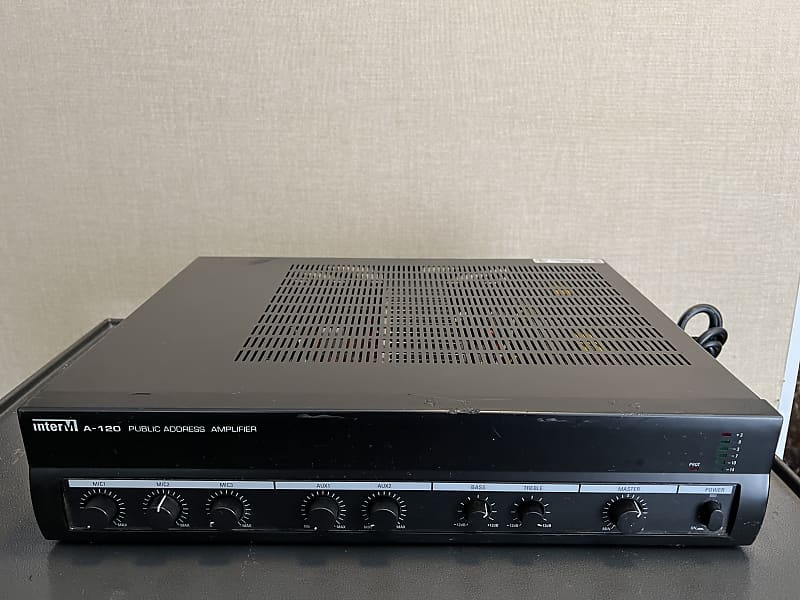 INTERM A-120 PUBLIC ADDRESS AMPLIFIER Inventory 9 | Reverb