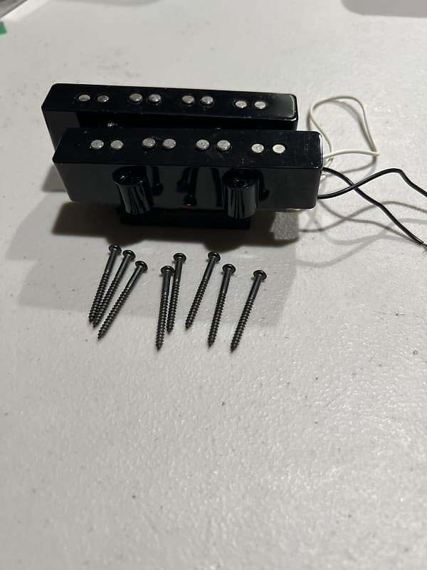 Unknown J bass pickup set Matte black | Reverb