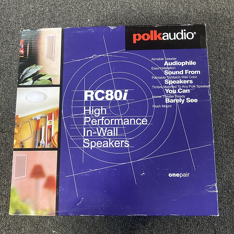 Polk Audio RC80I Ceiling/In Wall Speakers 8" Woofer With | Reverb
