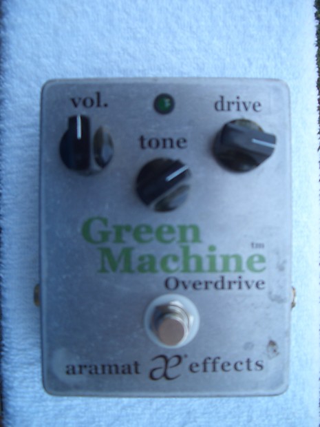 Aramat Effects Green Machine Overdrive Silver | Reverb