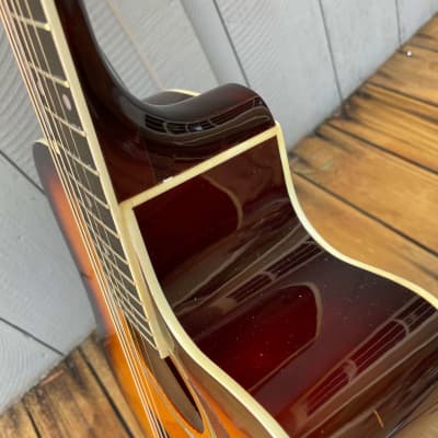 Delta D42 / CEQSB Acoustic Guitar with Cutaway & Gig bag | Reverb