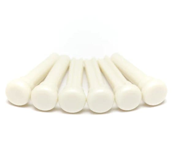 Graphtech TUSQ Bridge Pins White / No Dot (6 Pcs) | Reverb