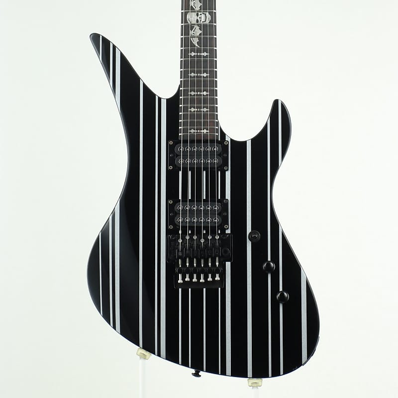 SCHECTER Diamond Artist Series AD-A7X-SS-STD Black/Silver Pin | Reverb