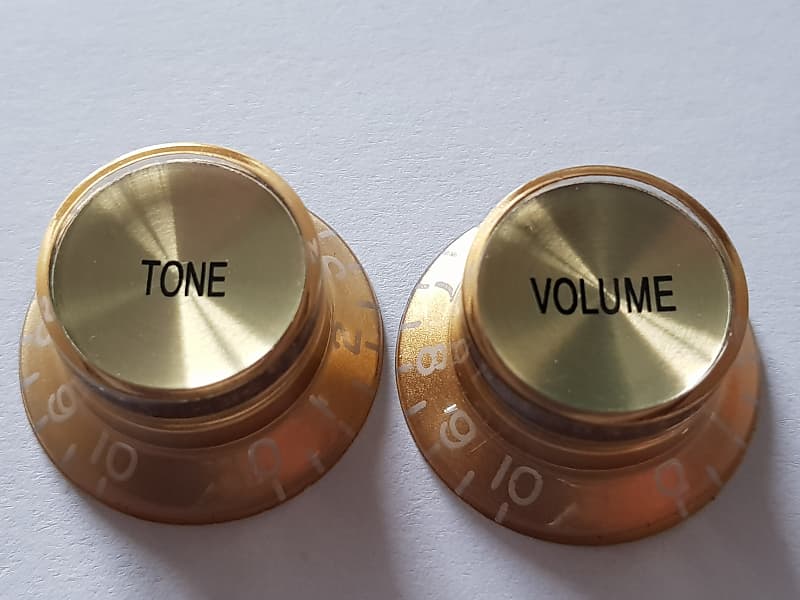 2x Gibson Top Hat Gold (VOLUME/TONE) - original knob | Reverb UK