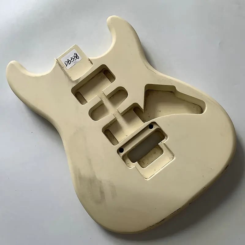 White HSH Stratocaster Strat Style Guitar Basswood Body with | Reverb