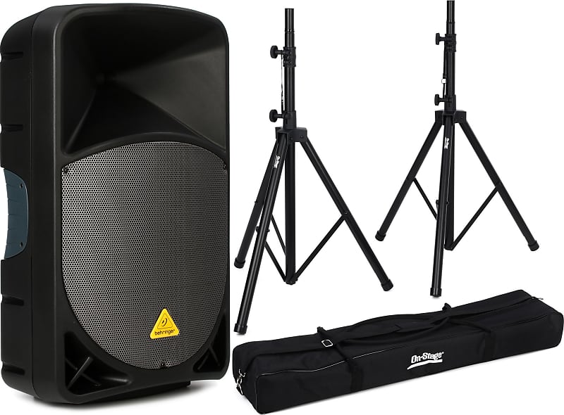 Behringer Eurolive B115D 1000W 15 inch Powered Speaker Bundle | Reverb