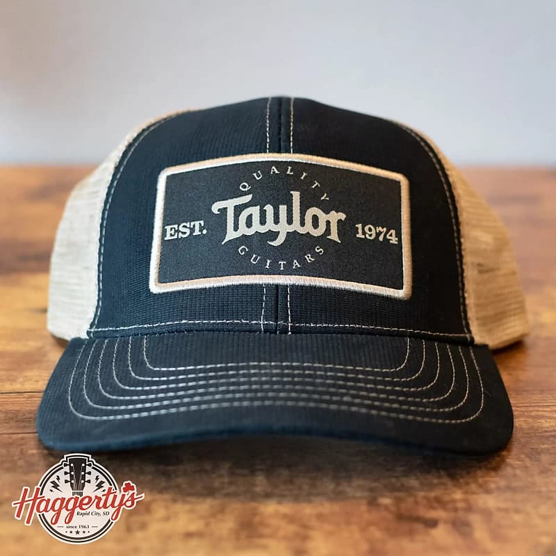 Taylor Guitars - Trucker Cap Black/Khaki - Taylor Patch | Reverb
