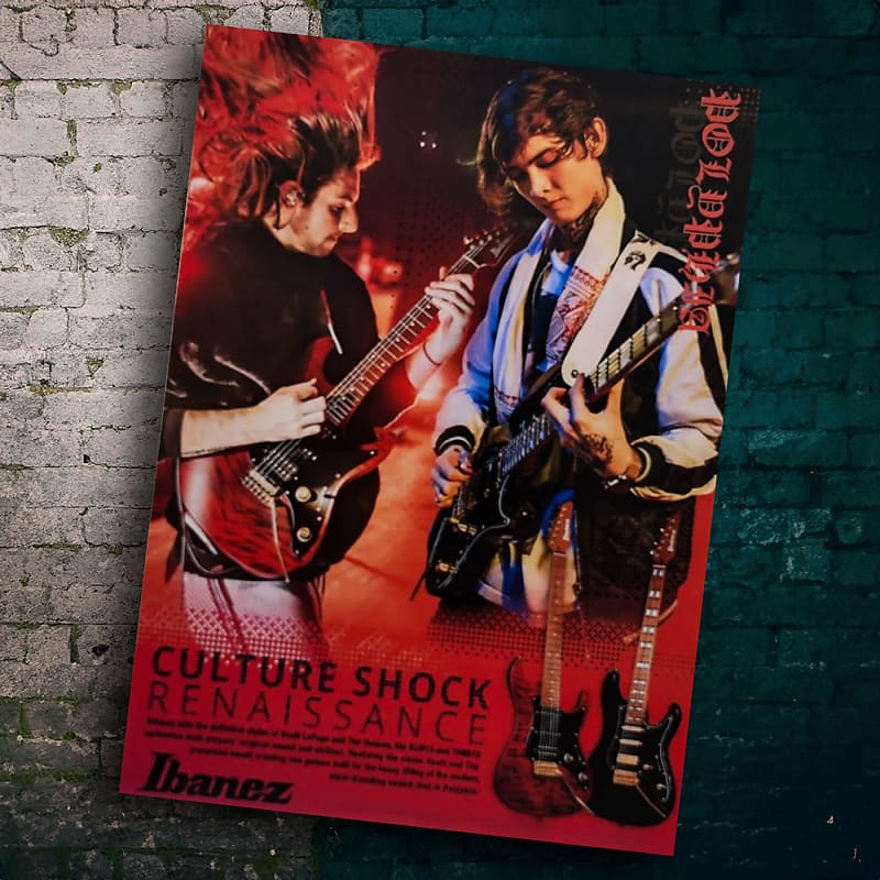 IBANEZ GUITARS POLYPHIA TIM HENSON POSTER INSANELY RARE | Reverb