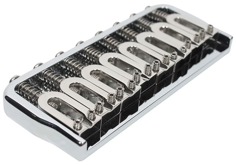 Hipshot 41080C 8-String Hardtail Fixed Electric Guitar Bridge | Reverb