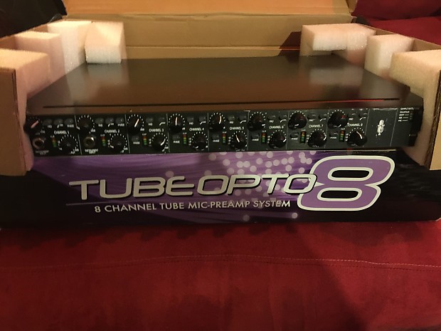 ART Tube Opto 8 Black 8 Channel Tube Pre-Amp with 8 Channel | Reverb