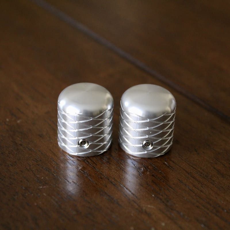 Forney Custom Double Helix Dome Top Knobs Inca Silver | Reverb