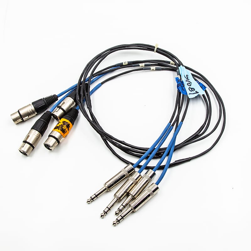 4XLRF to 4TRS - 3 Ft - 4 Channel Cable Snake Owned by Jay | Reverb UK