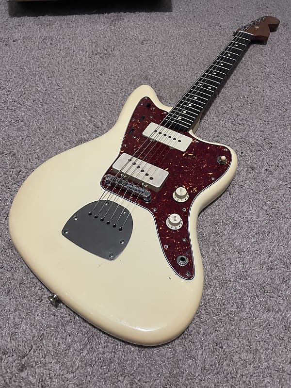 Warmoth Fender Jazzmaster White Curtis Novak pickups | Reverb