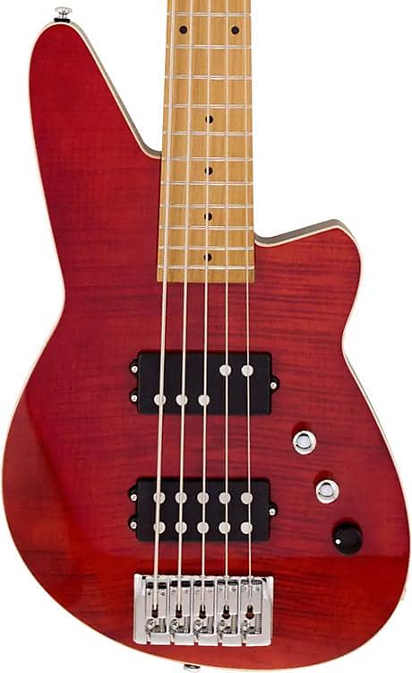 Reverend Mercalli 5 FM 5-string Bass Guitar - Wine Red | Reverb