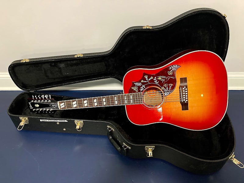 Gibson Limited Edition Hummingbird 12 String 2017 Cherry | Reverb
