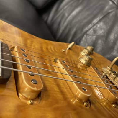 Warmoth Custom 5A Quilt Maple John Mayer Strat Stratocaster | Reverb