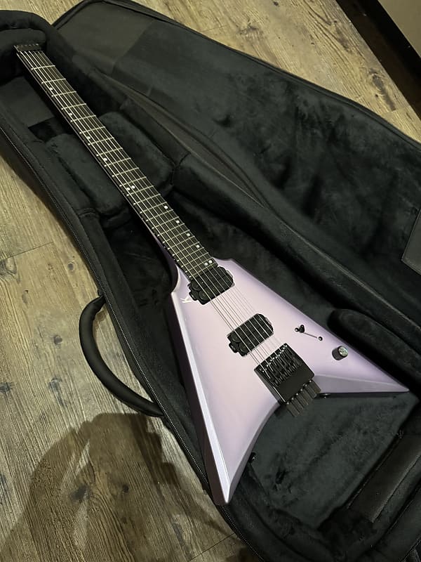 Kiesel Type V headless 6 string 2024 - Lavender Cali burst | Reverb