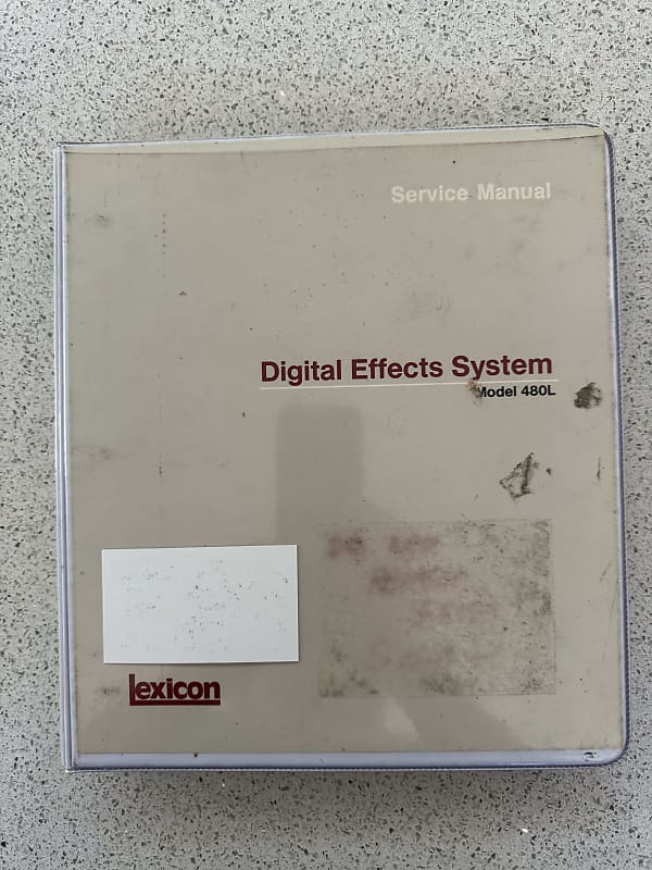 LEXICON 480L SERVICE MANUAL W SCHEMATICS | Reverb