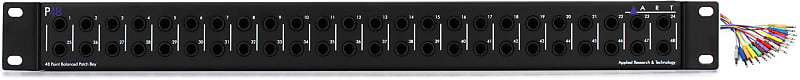 ART P48 48-point 1/4" TRS Balanced Patchbay Bundle with Hosa | Reverb