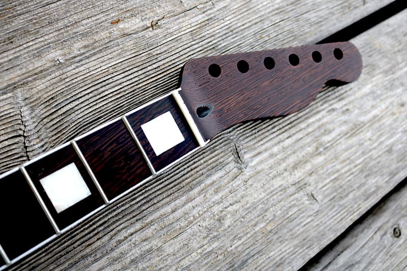 Telecaster neck, Wenge 22 frets, leveled and polished, | Reverb UK