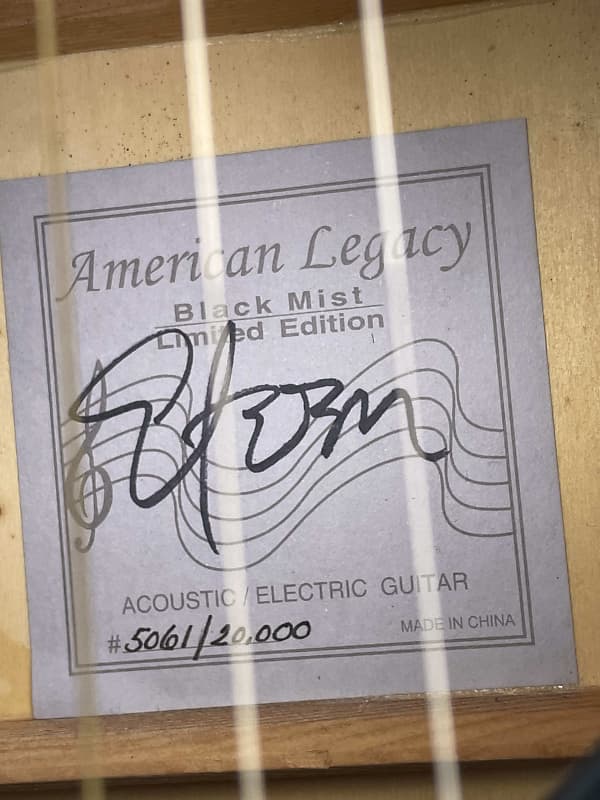 American Legacy Estaban Black Mist Limited Edition 2000's - | Reverb