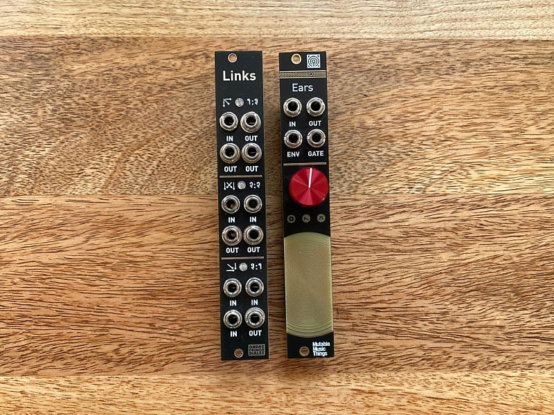 Mutable Instruments Links with bonus Ears Module | Reverb